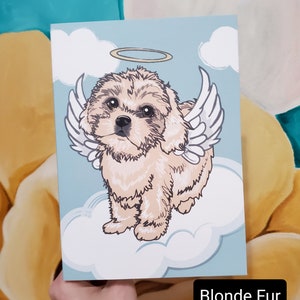 Angel Shih Tzu Greeting Card - Choose Your Fur Color - Etsy