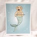 Yellow Labrador Retriever Mermaid Bikini Shell Top - Etsy