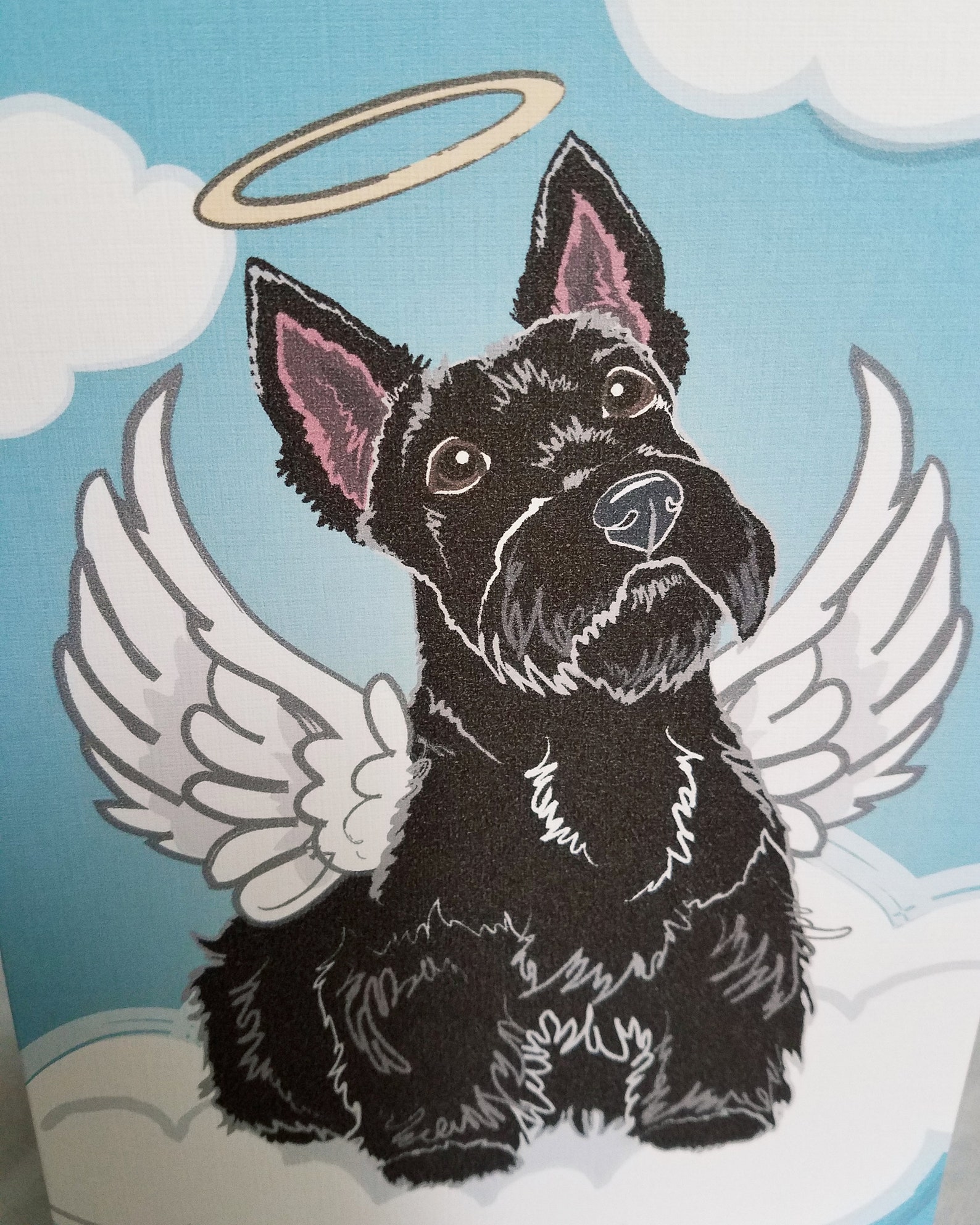 Angel Scottish Terrier Greeting Card | Etsy