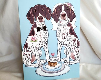 German Wedding Card - Etsy