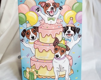 Jack Russell Birthday Card - Etsy