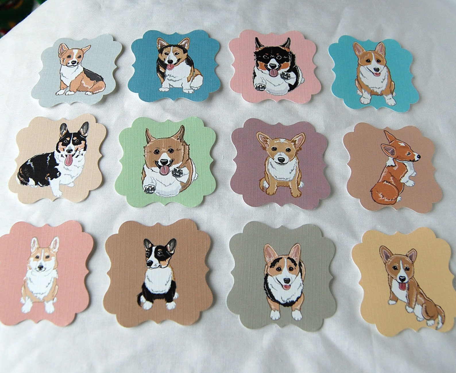 Corgi Die Cut Collection Eco-friendly Set of 12 - Etsy