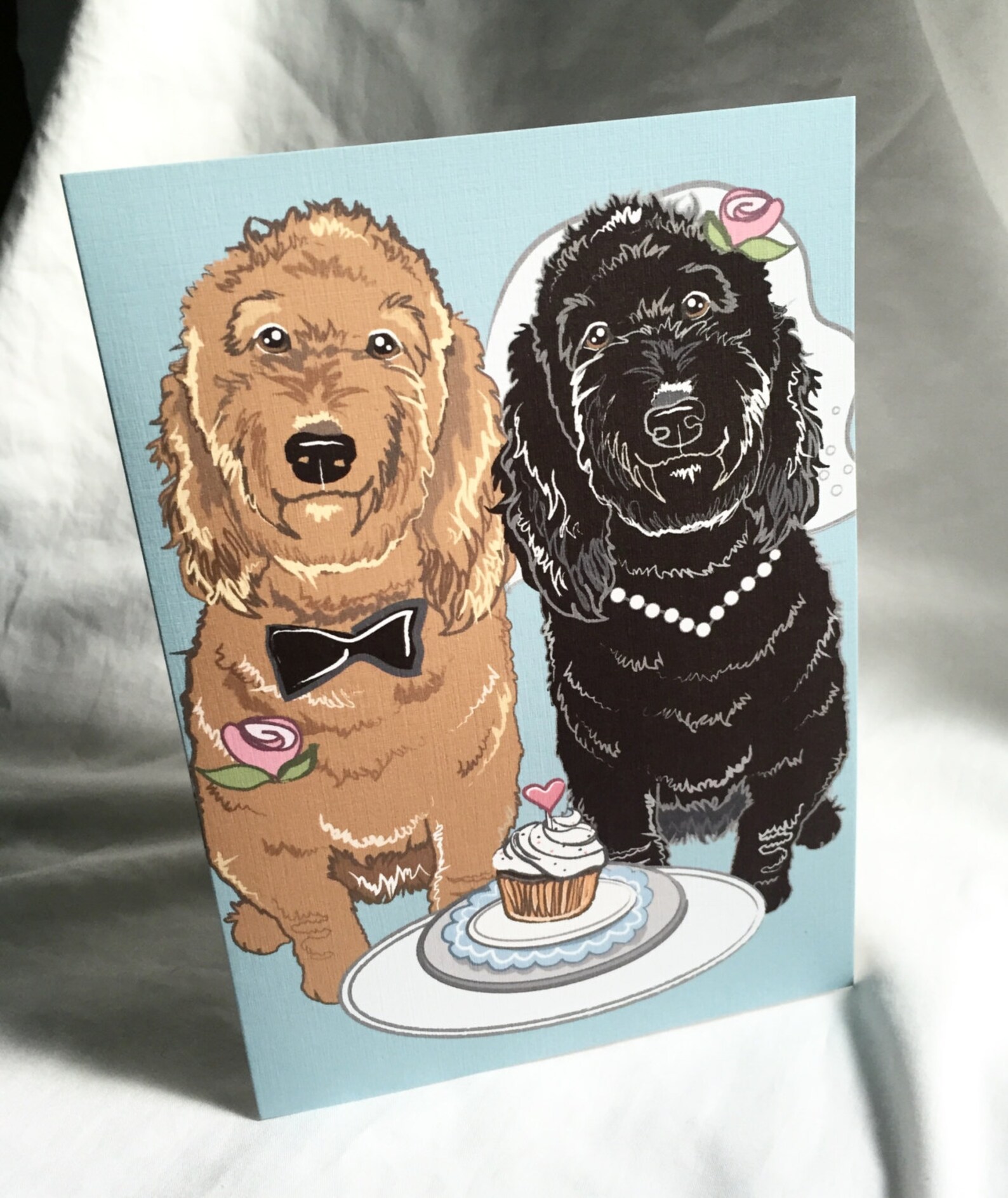 Wedding Labradoodles - Greeting Card - Etsy