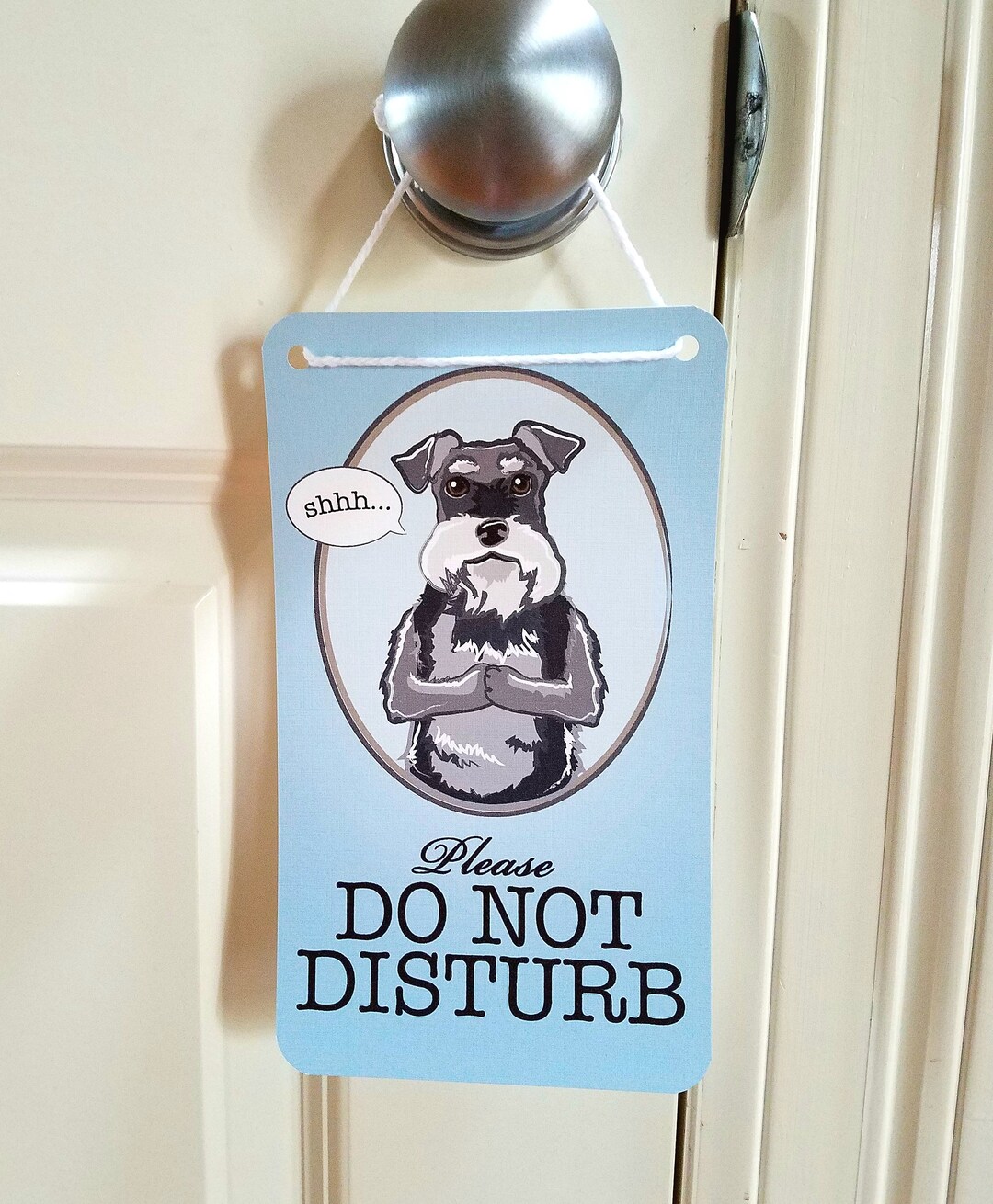 Schnauzer Do Not Disturb Sign - Etsy