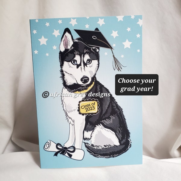 Husky Graduation - Etsy