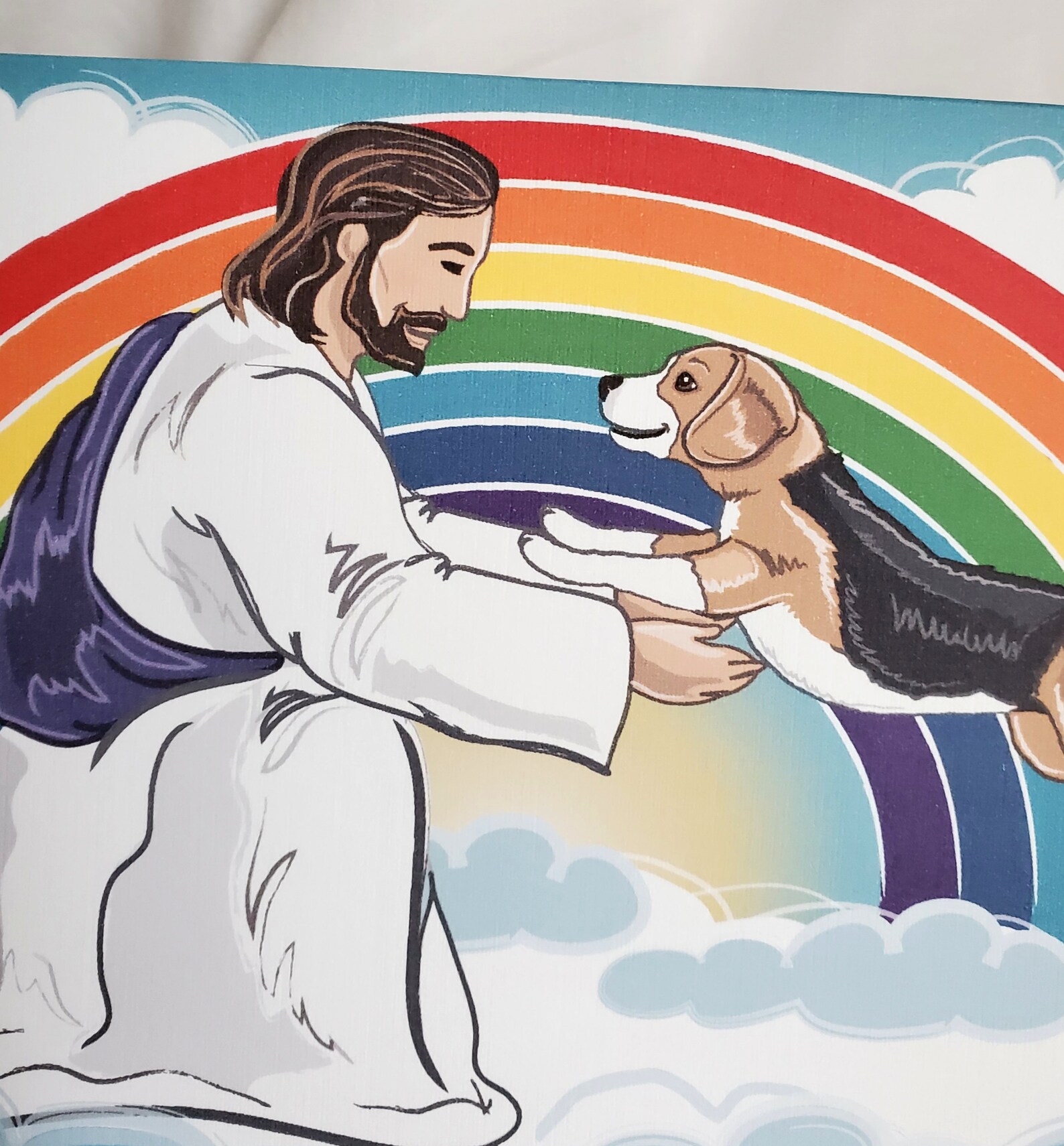 Heavenly Beagle Greeting Card | Etsy