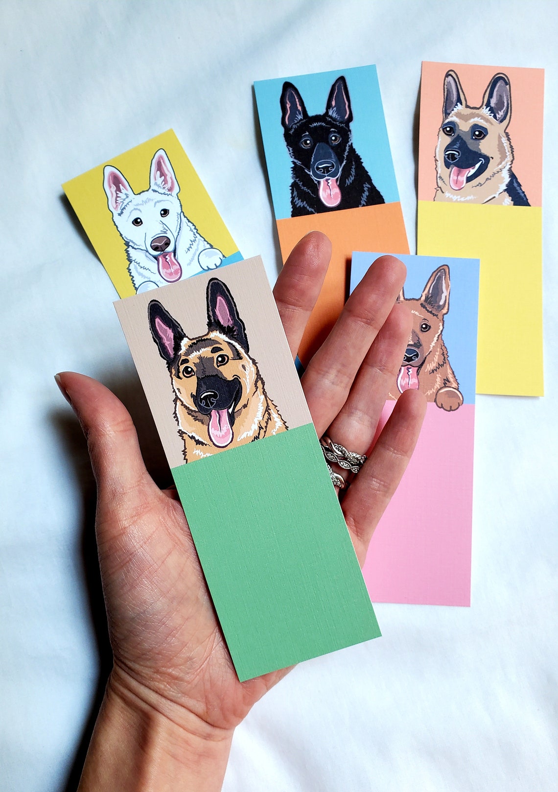 German Shepherd Bookmarks Eco-friendly Set of 5 | Etsy