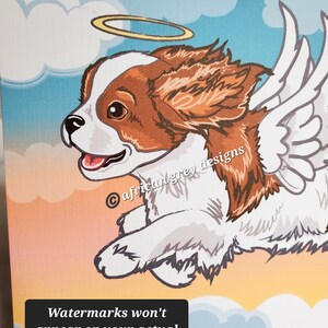 Flying King Charles Spaniel Angel Greeting Card - Etsy