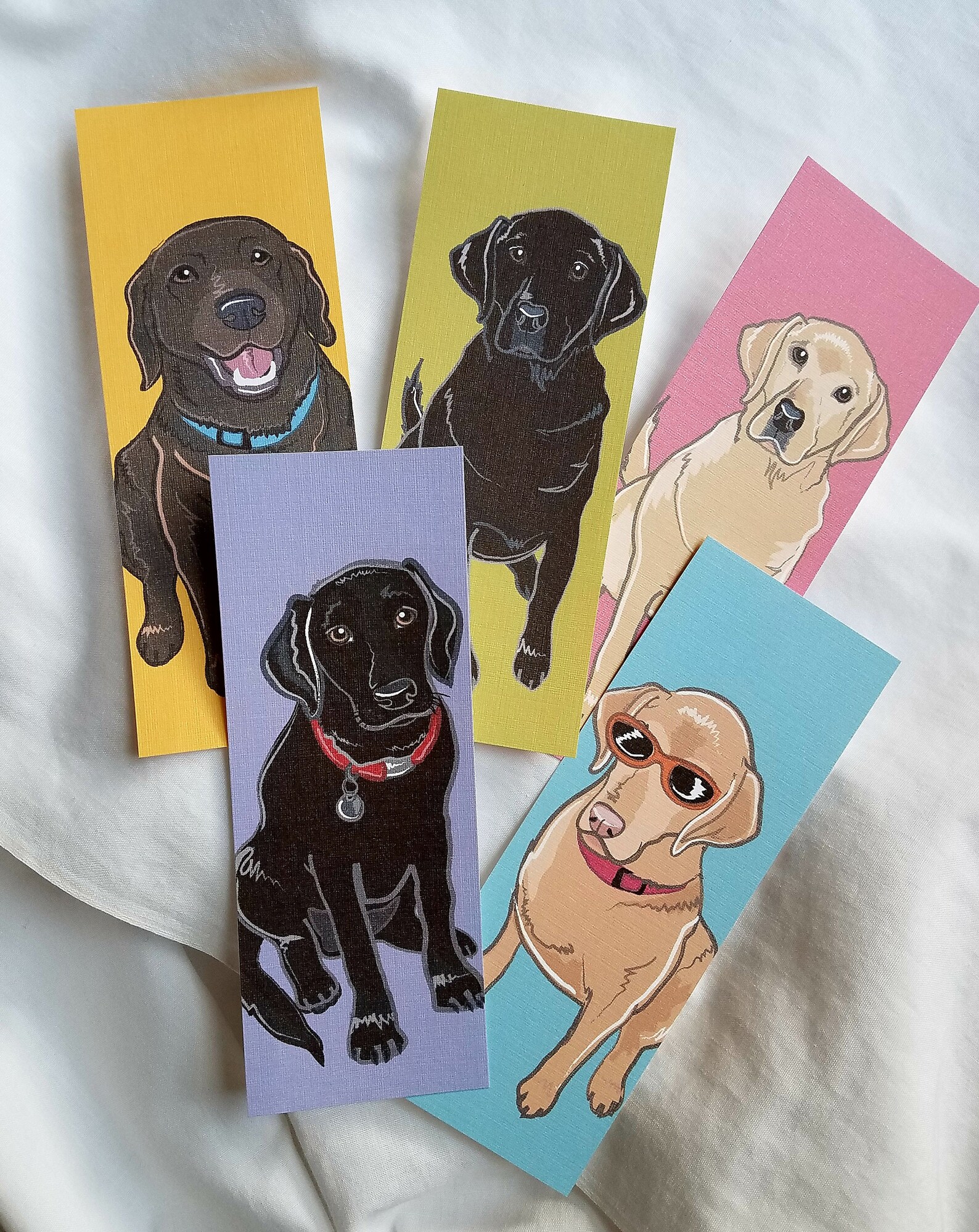 Lab Bookmarks Bright Colors Eco-friendly Set of 5 | Etsy