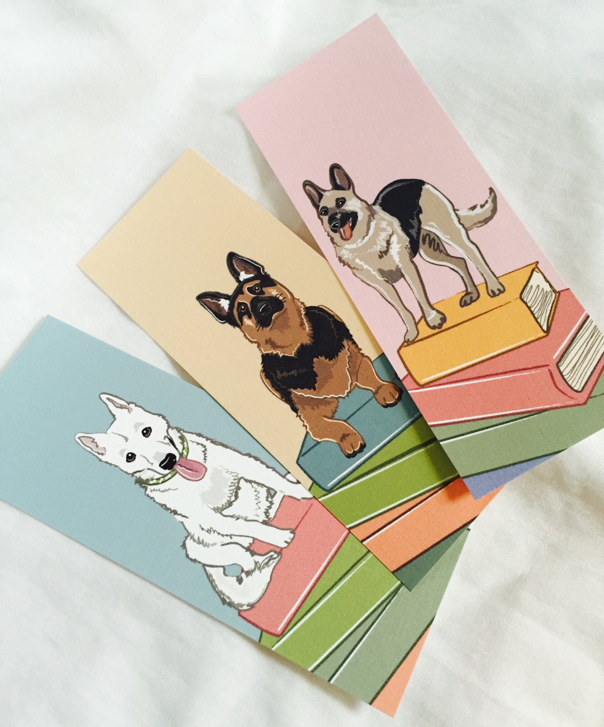 German Shepherd Bookmarks Eco-friendly Set of 5 | Etsy
