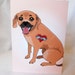 Custom Puggle Tattoo Greeting Card | Etsy