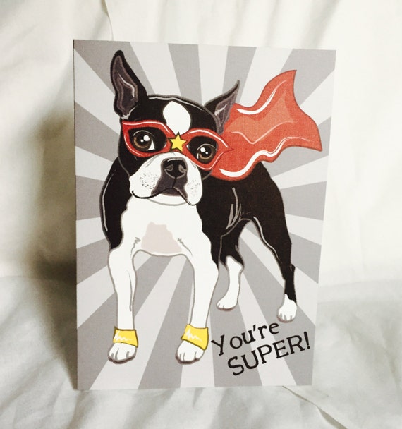 Super Boston Greeting Card | Etsy
