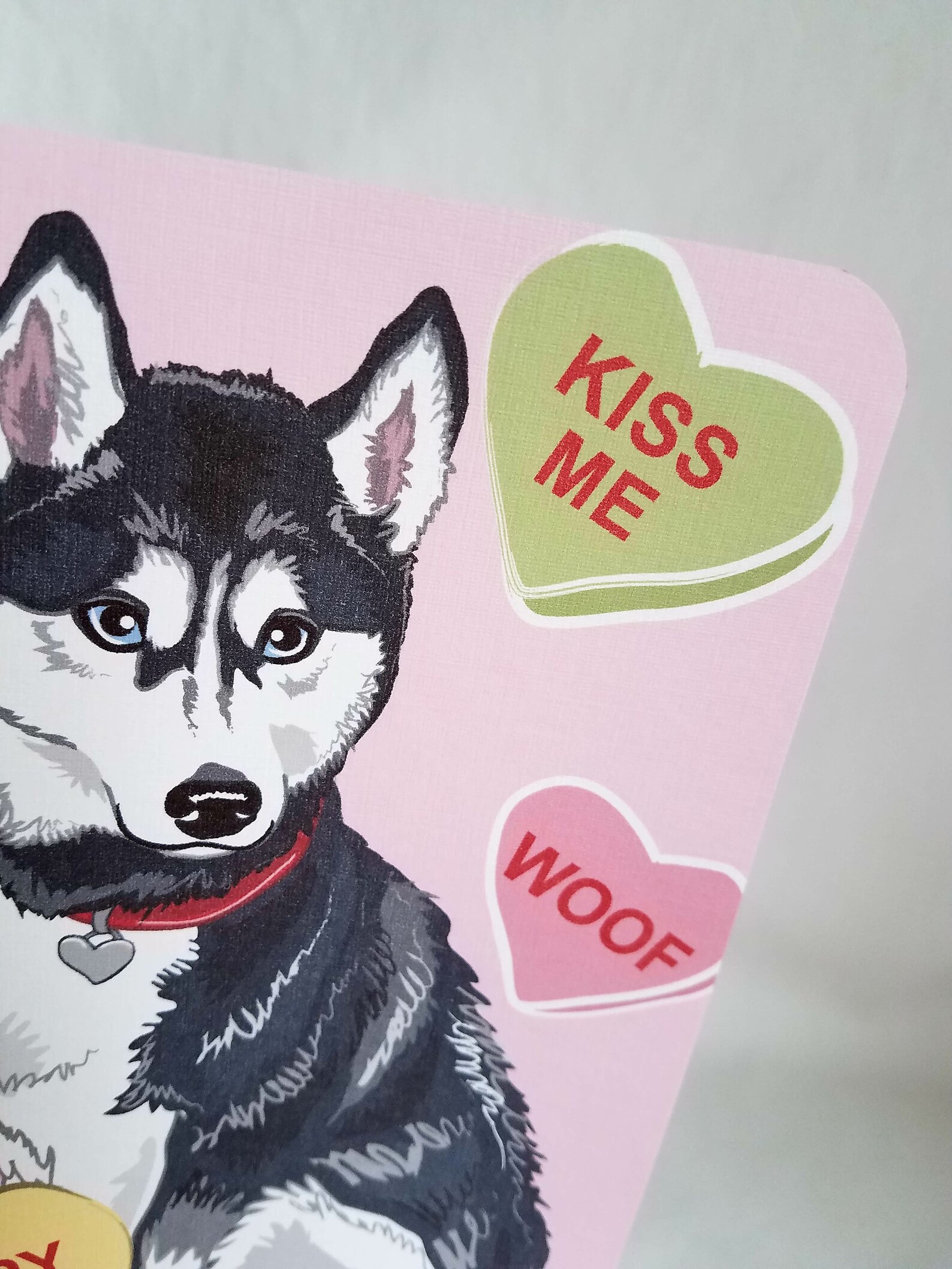 Siberian Husky Puppy Love Greeting Card | Etsy