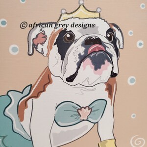 English Bulldog Beach Mermaid Greeting Card - Etsy