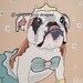 English Bulldog Beach Mermaid Greeting Card - Etsy