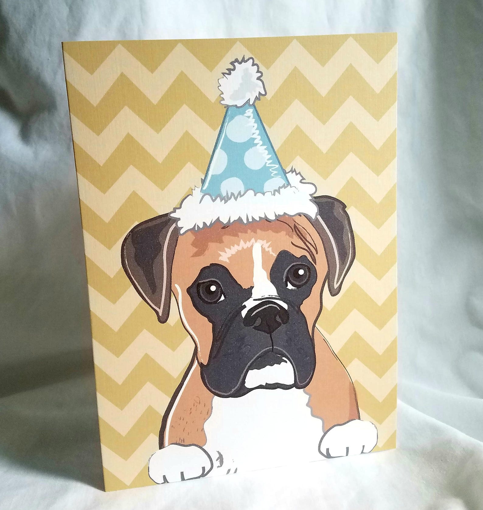 Birthday Boxer Dog Greeting Card - Etsy