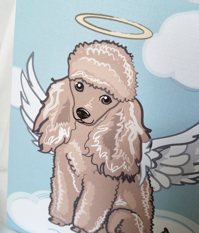 Angel Poodle Greeting Card Light Brown Fur - Etsy