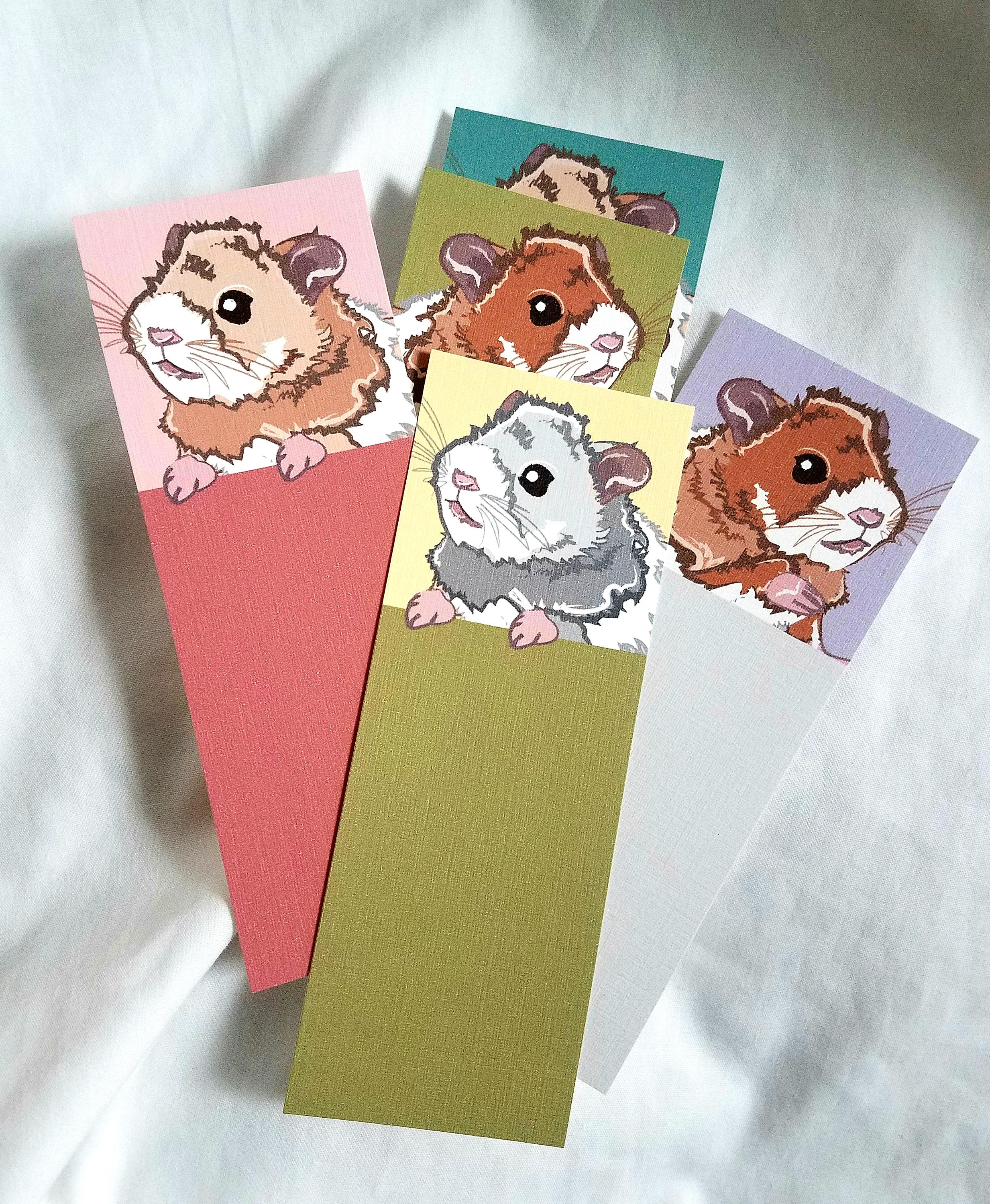 Hamster Bookmarks Eco-friendly Set of 5 | Etsy