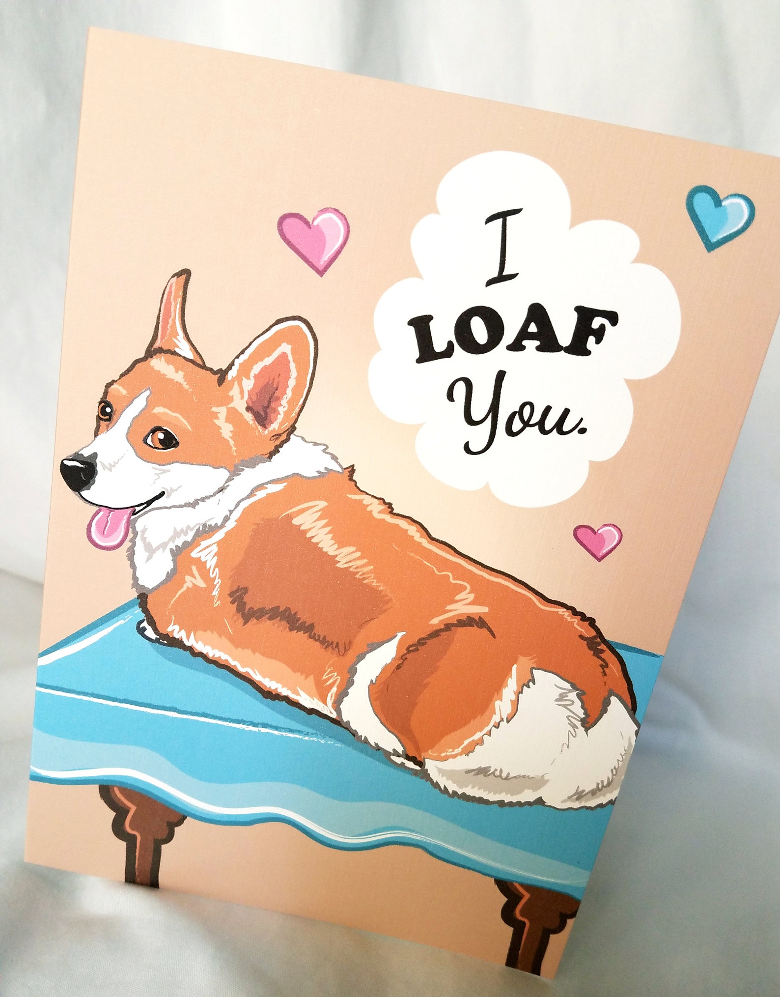 Corgi Loaf Greeting Card - Etsy