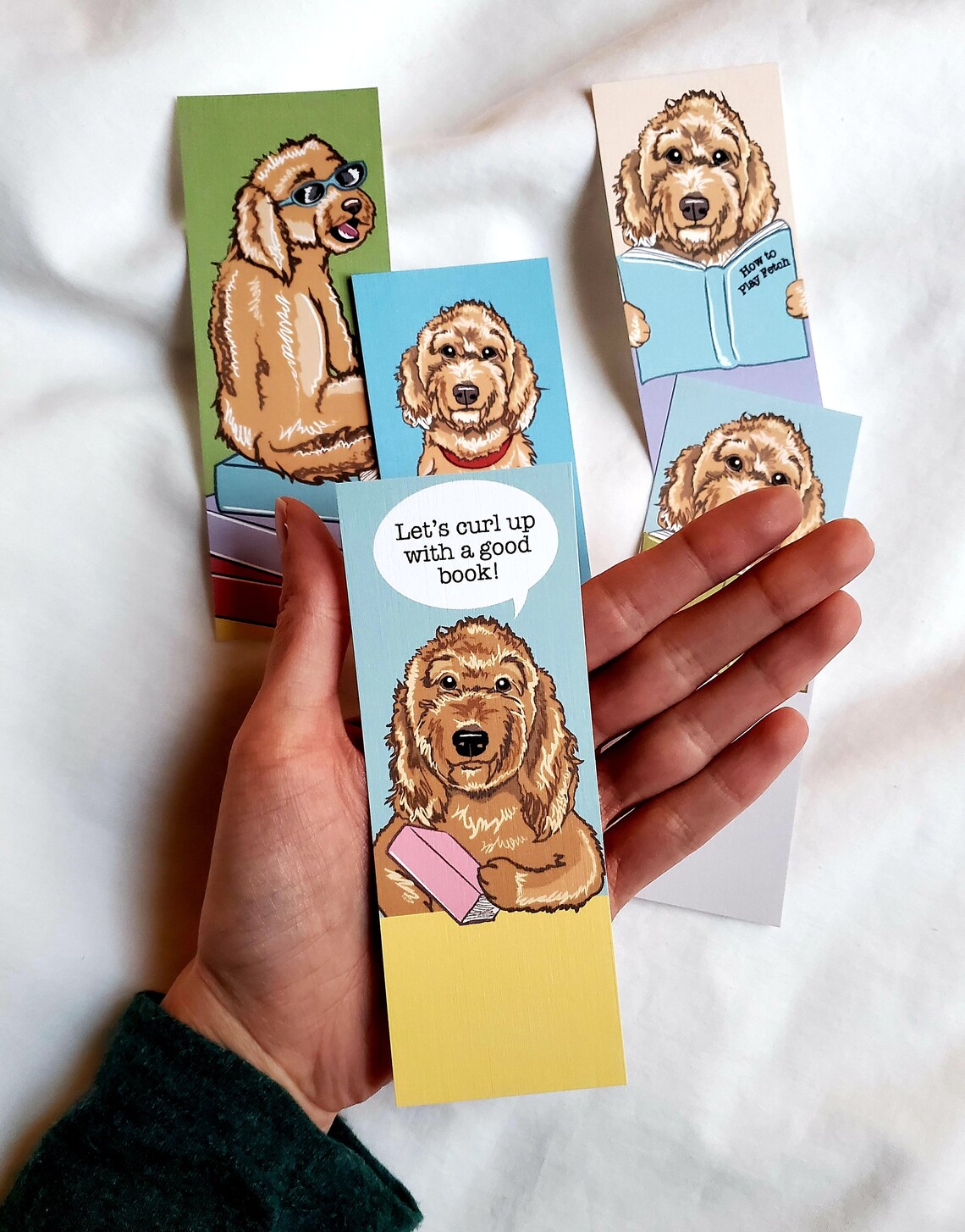 Labradoodle Bookmarks Eco-friendly Set of 5 Goldendoodles | Etsy
