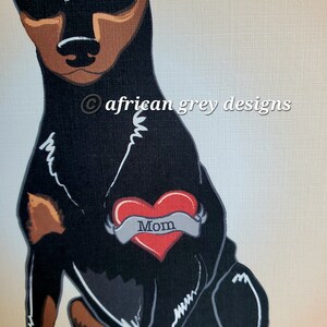 Custom Min Pin Tattoo Greeting Card - Etsy