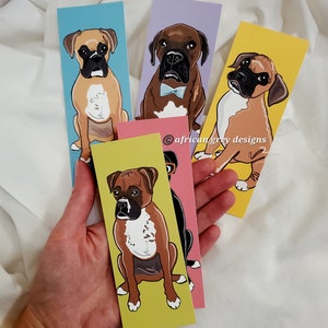 Boxer Bookmarks - Eco-friendly Set of 5 - Etsy