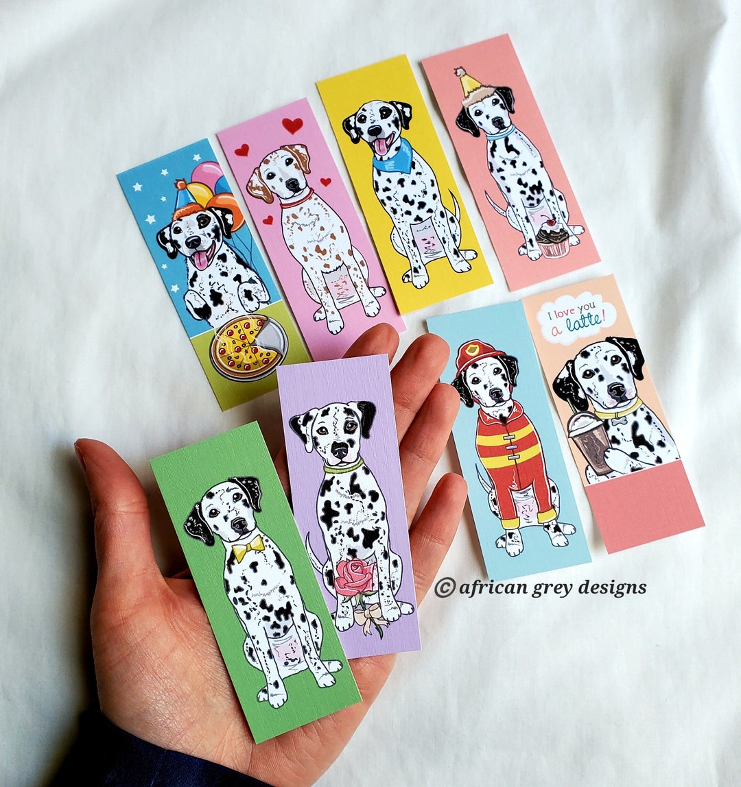 Mini Dalmatian Bookmarks - Eco-friendly Set of 8 - Etsy