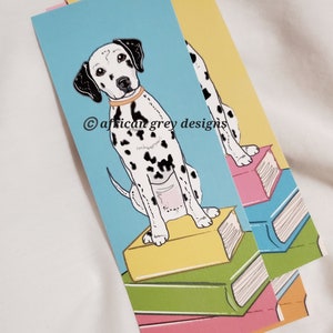 Dalmatian Bookmarks - Eco-friendly Set of 5 - Printed on Recycled Linen ...