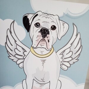 Angel Boxer Greeting Card White Boxer - Etsy