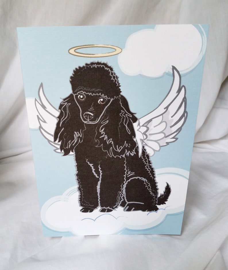 Angel Poodle Greeting Card Light Brown Fur - Etsy