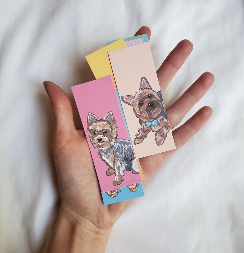Mini Yorkie Bookmarks Eco-friendly Set of 8 - Etsy