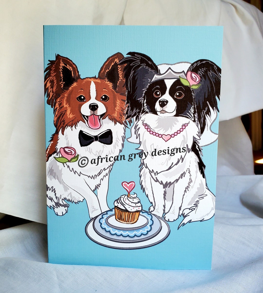 Papillon Wedding Greeting Card - Etsy