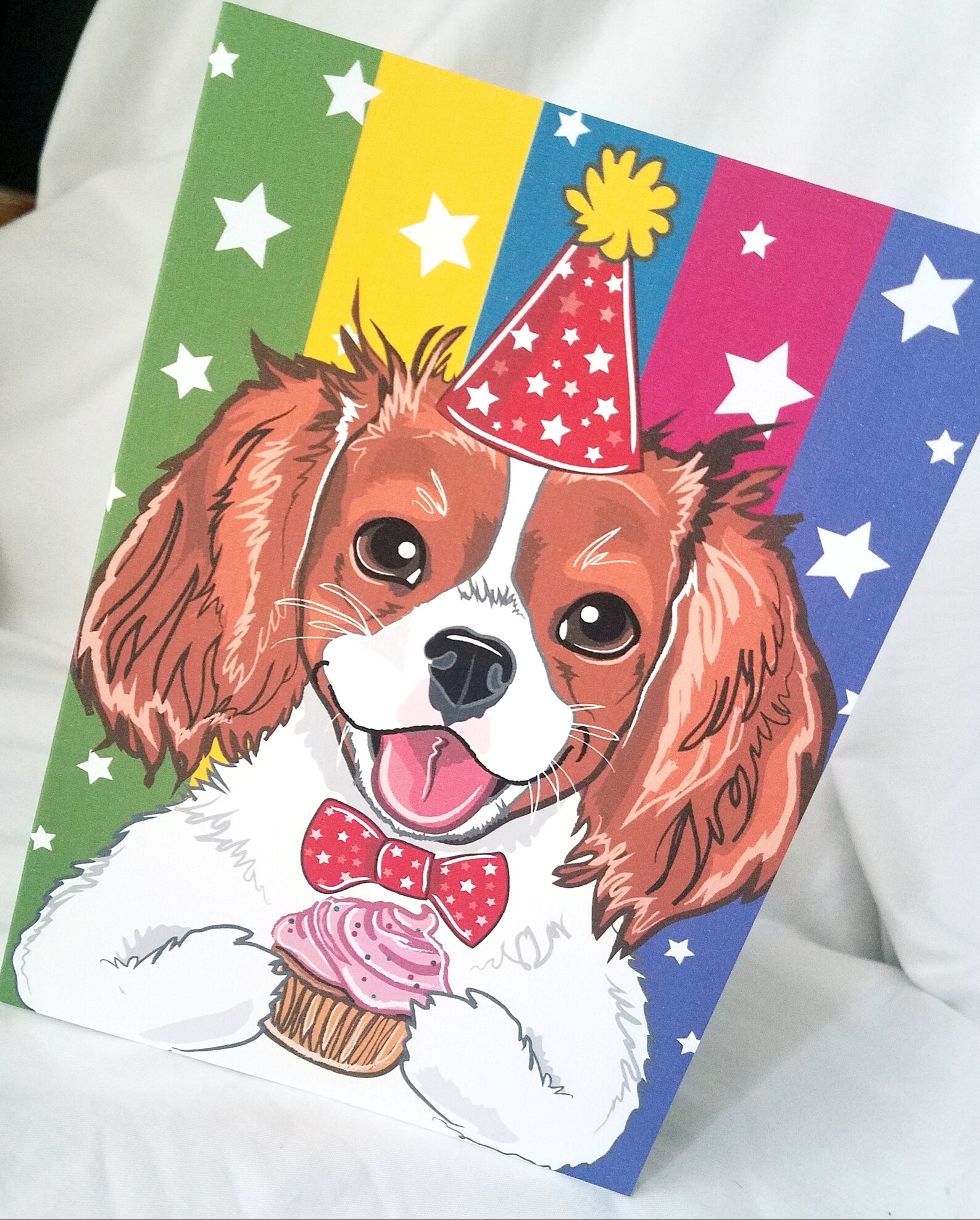 Birthday Cavalier King Charles Spaniel Greeting Card | Etsy