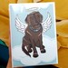 Angel Chocolate Labrador Retriever Greeting Card - Etsy