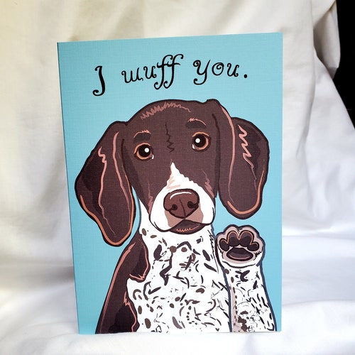 German Shorthaired Pointer Key Chain GSP Key Ring German | Etsy