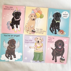Labrador Retriever Valentine Cards - Mini Eco-friendly Set of 6 - Etsy