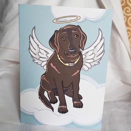 Beach Chocolate Labrador Retriever Greeting Card - Etsy