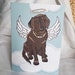 Angel Chocolate Labrador Retriever Greeting Card | Etsy