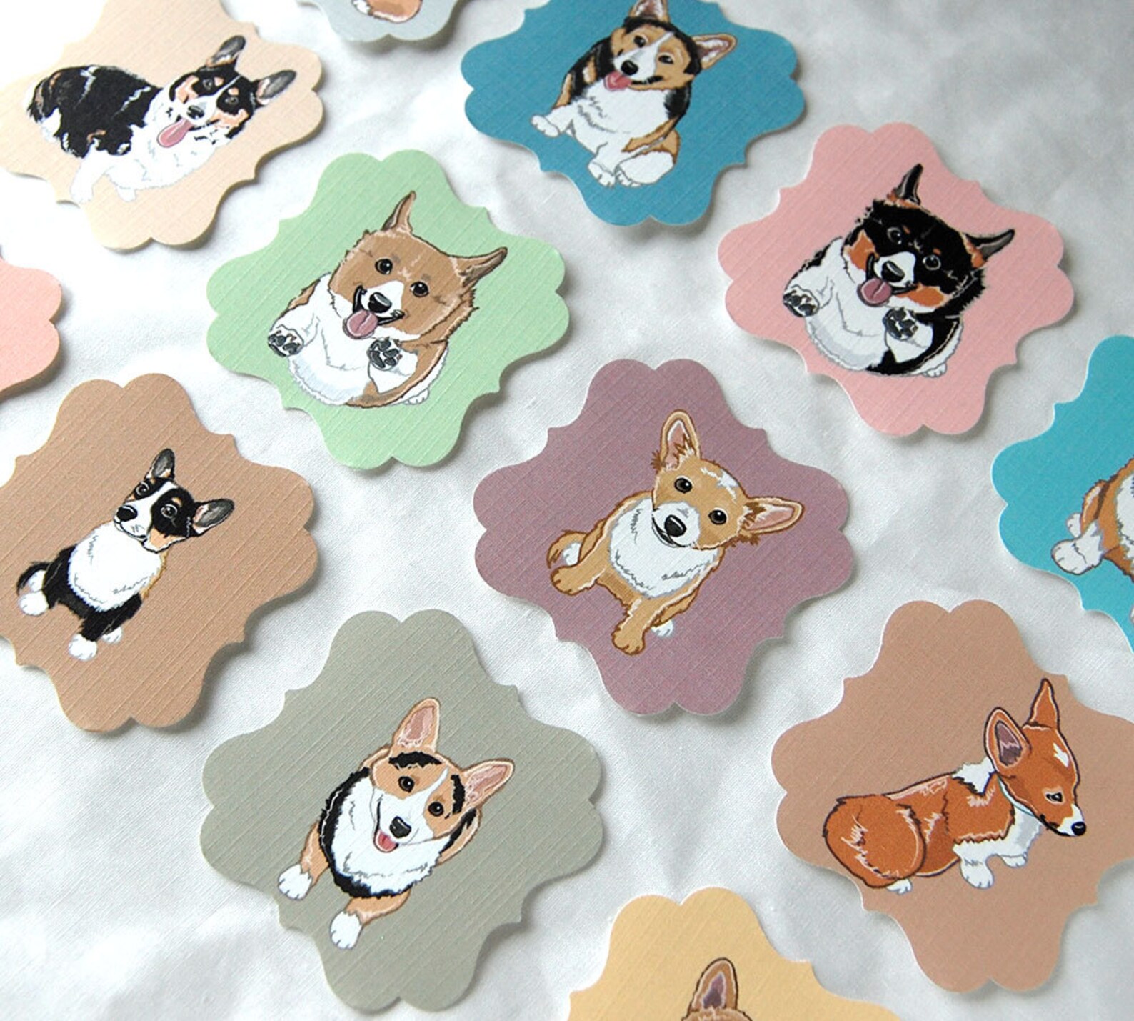Corgi Die Cut Collection Eco-friendly Set of 12 - Etsy