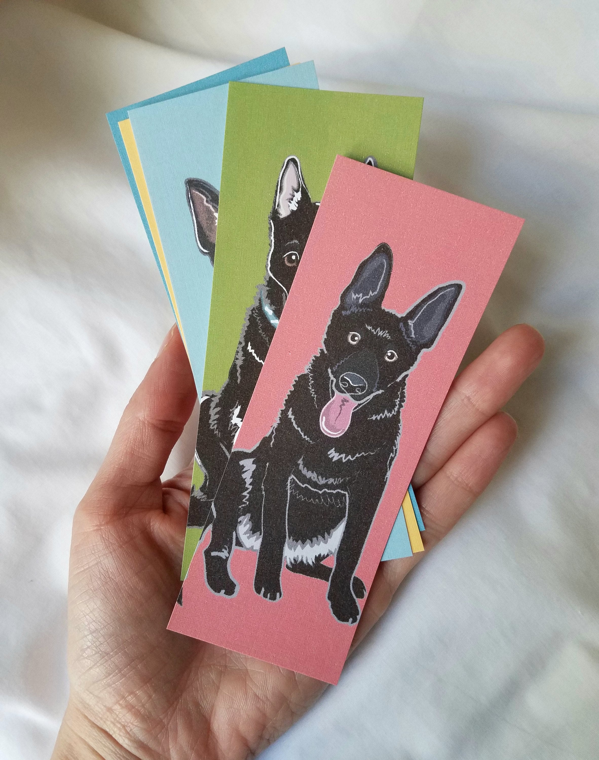 German Shepherd Bookmarks Eco-friendly Set of 5 | Etsy