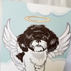 Angel Shih Tzu Greeting Card | Etsy