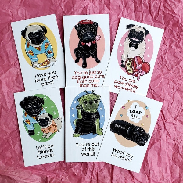Pug Valentine - Etsy