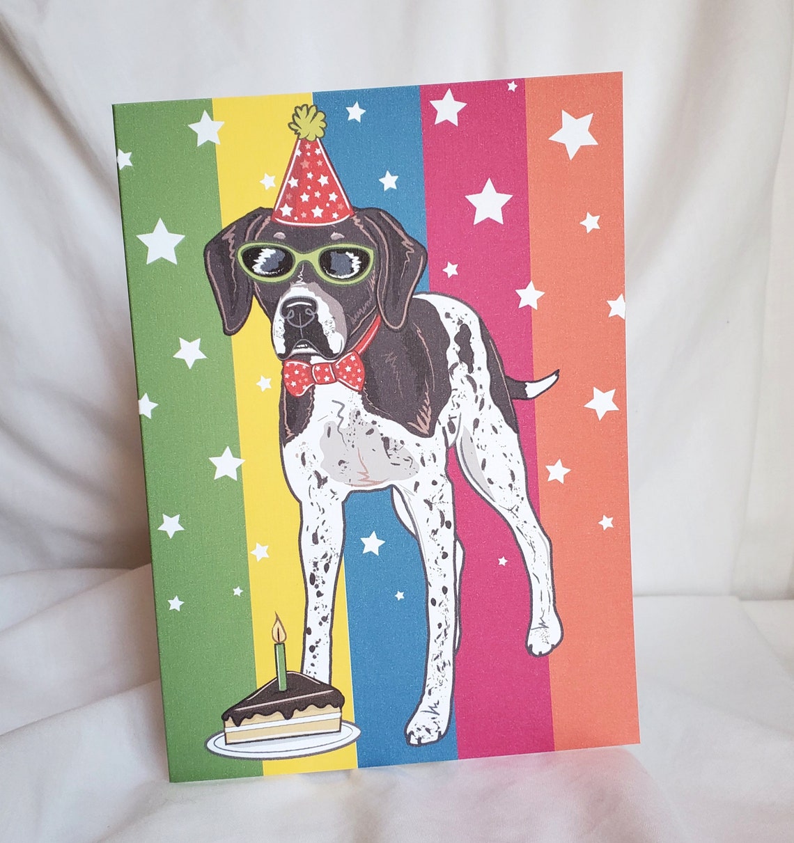 Birthday German Shorthaired Pointer Greeting Card - Etsy New Zealand