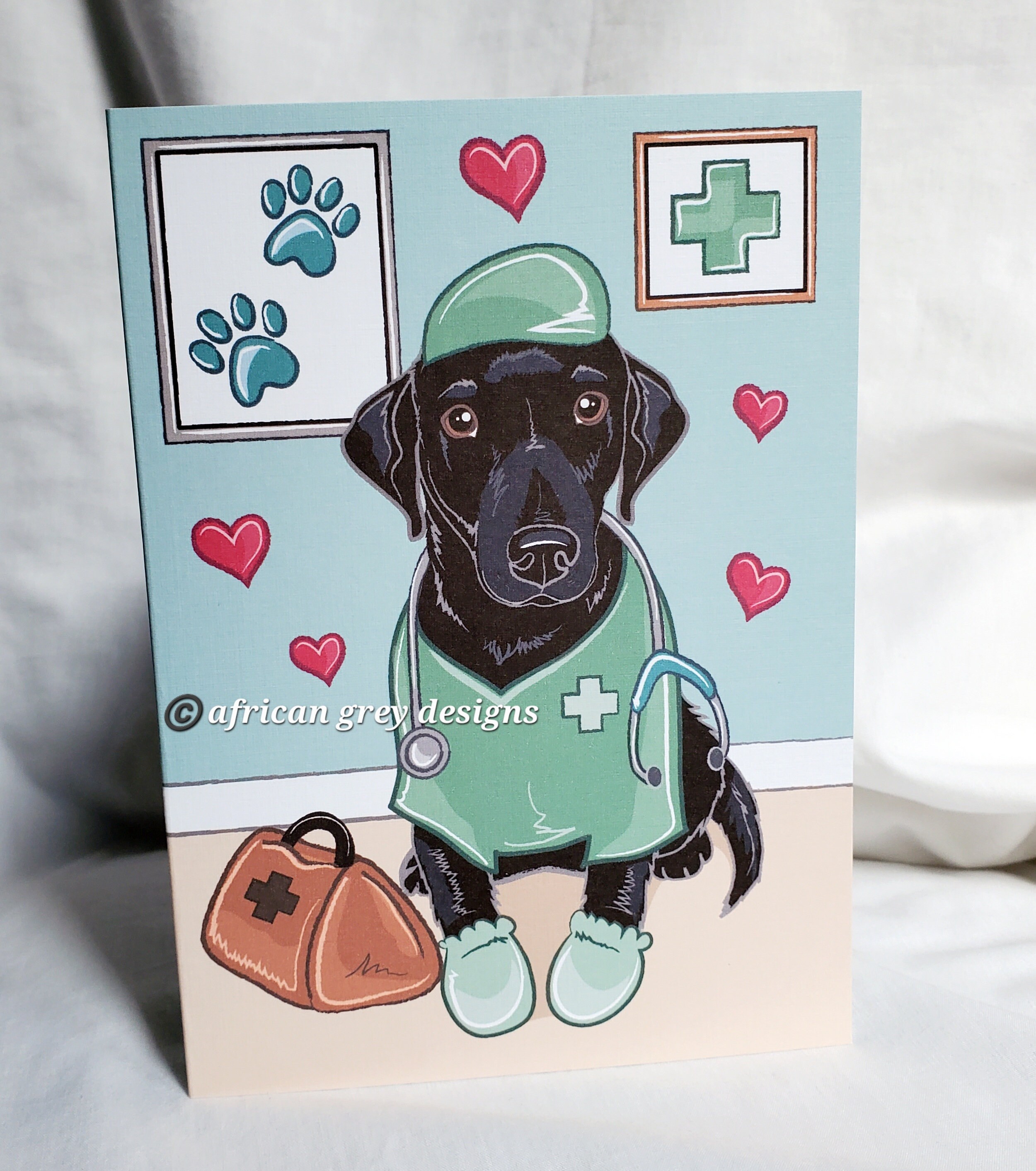 Get Well Soon Dog Lab