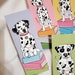 Dalmatian Bookmarks - Eco-friendly Set of 5 - Printed on Recycled Linen ...