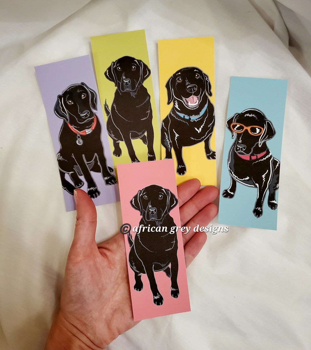 Lab Bookmarks - Black Labs - Eco-friendly Set of 5 - Etsy