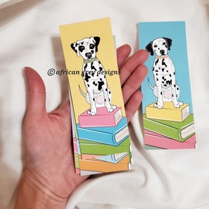Dalmatian Bookmarks - Eco-friendly Set of 5 - Printed on Recycled Linen ...