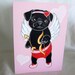 Cupid Pug Greeting Card - Etsy