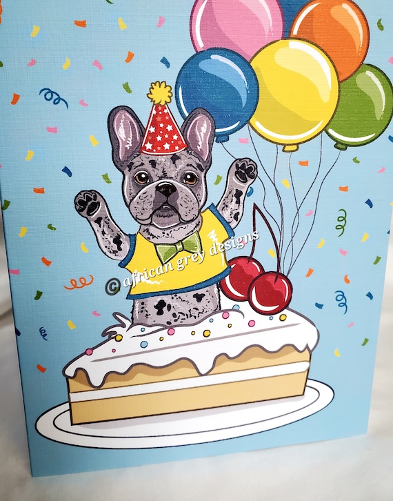 Bulldog Happy Birthday Cake