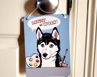 Artist at Work Sign | Etsy